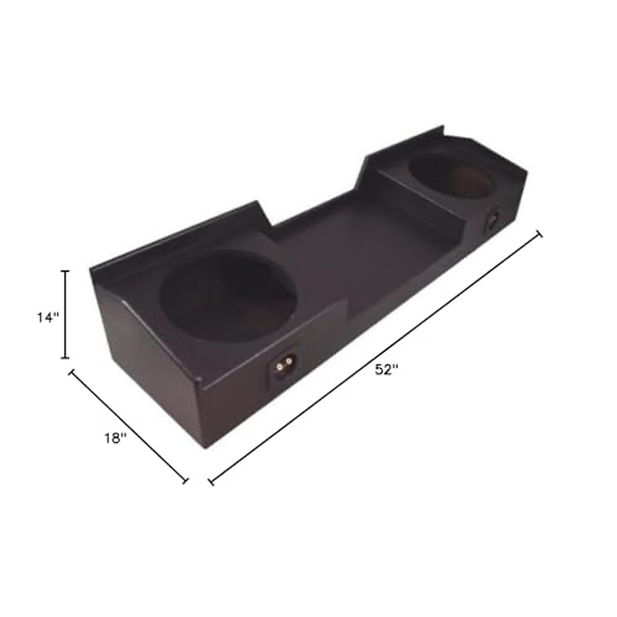 Kicker Bundle Compatible with 1999-2006 Chevy Silverado Extended Truck 43C124 Dual 12" Loaded Sub Box Enclosure with HA-A800.1 Amplifier