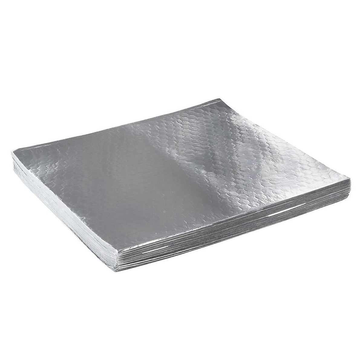 Bagcraft Papercon 300841 Foil/Paper Honeycomb Insulated Wrap, 16" Length x 14" Width, Silver (2 Packs of 500)