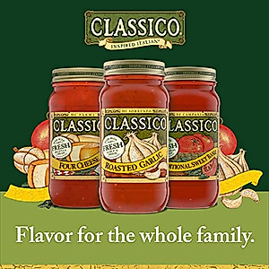 Classico Roasted Garlic Tomato Spaghetti Pasta Sauce (24 oz Jar)