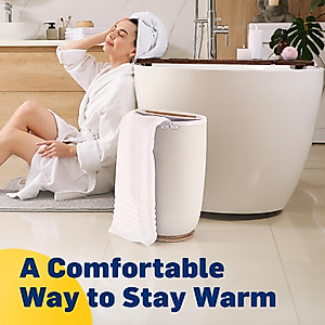 Live Fine Towel Warmer | Large Bucket Style Luxury Heater, Adjustable Timer, Auto Shut-Off | Fits Up to Two 40” x 70” Oversized Towels