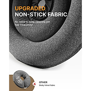 MIDOG Dog Cone Collar for Large Medium Dogs, Soft Inflatable Dog Cone Alternative After Surgery, Adjustable Protective Recovery Cone - Alternative E Collar Does Not Block Vision (Gray, L, Patented)
