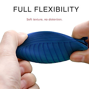 2 Pairs Cast Iron Pot Assist Handle Covers, Non Slip Pot Holders with High Heat Resistance for Griddles Casserole Metal Frying Pans Aluminum Cookware(Red and Blue)