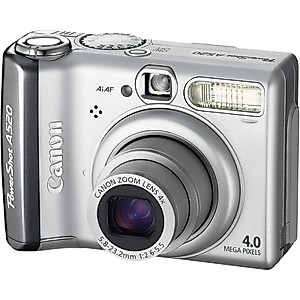 Canon Powershot A520 4MP Digital Camera with 4x Optical Zoom (OLD MODEL)