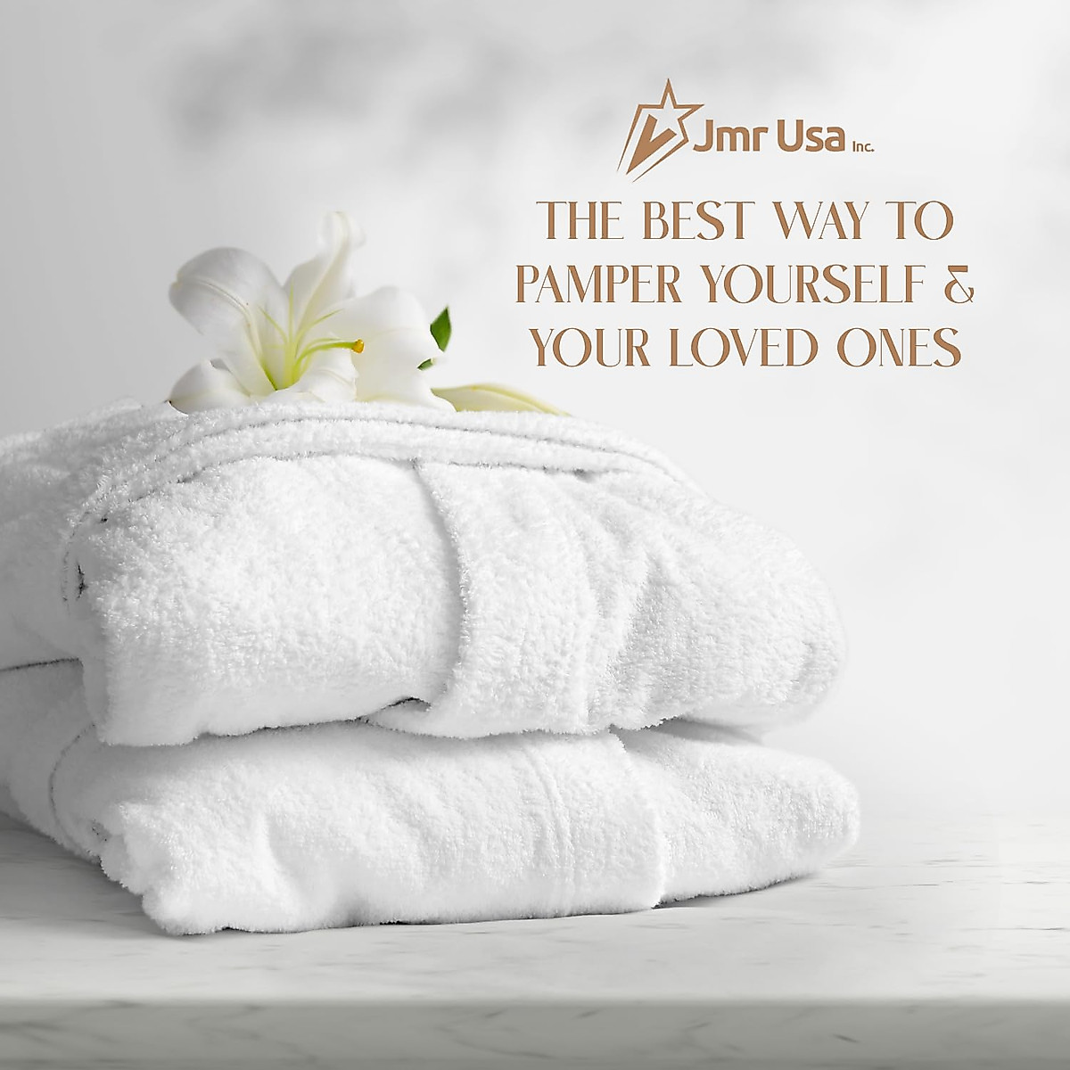 Unisex 100% Cotton Terry Cloth Bathrobe with Kimono Collar – Soft, Lightweight and Absorbent Towel Material – Ideal Robe for Men & Women at Home, Spa, Hotel, Sauna, Pool, Post Bath & Shower - White