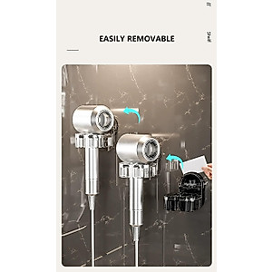 Powerful Suction Cup Holder Rack Organizer,Rotating Hair Dryer Rack Punch Free, 2024 New 360° Blow Dryer Holder Stand Wall Mounted, Zentric Hair Dryer Rack For Hair Dryer,Rotating Lazy Hair Dryer Brac
