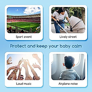 FROLIKA Baby Ear Protection - Earmuffs For Kids - Ear Defenders For Children, Babies and Toddlers - Extra Soft and Comfortable Fit (Baby Travel Essential) - For Concert and Fireworks – (Red and White)