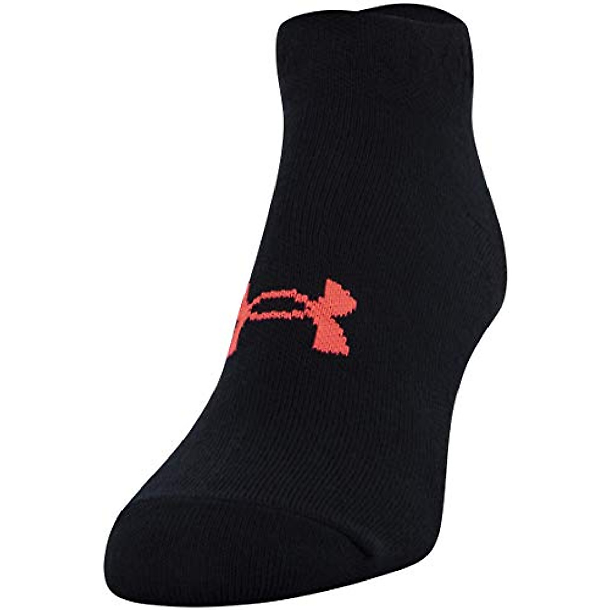 Under Armour Women's Essential Lightweight Low Cut Socks, 6-Pairs , Black , Medium