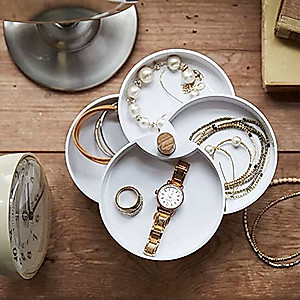 Yamazaki Home Stacked Jewelry Box Plastic + WoodSmallWhite