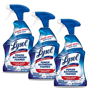 Lysol Power Bathroom Cleaner Trigger, 22 Ounces (Pack of 3)