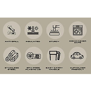 2nd Generation 40 oz Tumbler with Handle and Straw Insulated Tumblers Cups with Lids Straws Double Wall Vacuum Thermos cup 304 Stainless Steel Travel Mug Gifts for Men Women Him Her (Cream)