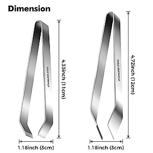 Rainspire Stainless Steel Fish Bone Tweezers Remover Tool Set, Fish Bone Pliers/Tweezers, Kitchen Food Cooking Tweezers, Seafood Tools Kitchen Gadgets Home Gadgets, Non-Slip