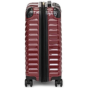 Karl Lagerfeld Paris Women's Carryon Spinner Wheels Hardside, Burgundy, One Size