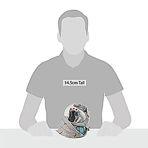 Enesco Harry Potter, Ron and Hermoine Riding Ukranian Ironbelly Dragon Water Globe Waterball, 5.71 Inch, Multicolor