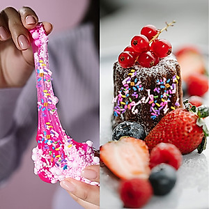 TACOMEGE Christmas Fake Candy Sprinkles for Resin / Slime / Crafts, Simulated Sweet Sugar for Play Food … (Color-2)