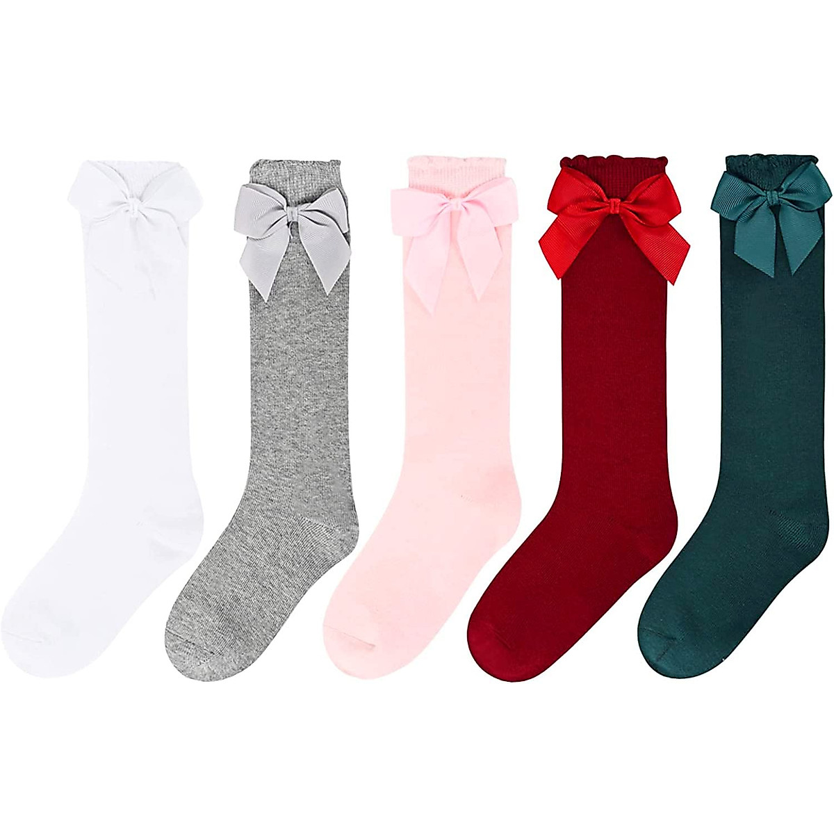 sockfun Baby Knee High Socks Infant High Socks Toddler Girl Long Socks, Newborn Thigh High Socks Toddler Knee Socks 0-9 Months