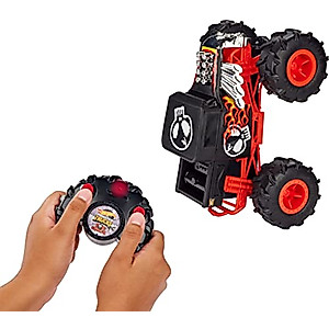 Hot Wheels RC Monster Trucks Bone Shaker in 1:15 Scale, Remote-Control Toy Truck with Terrain Action Tires