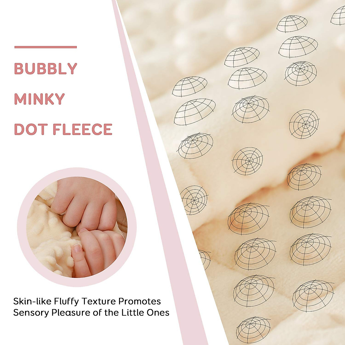 Sivio Weighted Blanket,Cotton and Minky Fleece Throw Blanket with Beads, Reversible Heavy Blanket, 3lbs 36x48 Inch, Pink Cat