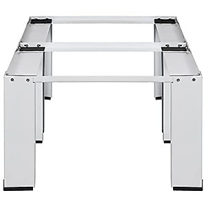 CHARMMA Double washing machine stand,laundry pedestal for washer and dryer without drawer,Raises Your Washer & Dryer,stand steel,Stand Heavy Duty up 440 lb(200kg)