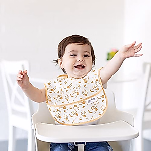 Bumkins Super Baby Bib, Waterproof Fabric, Fits Babies and Toddlers 6-24 Months, Harry Potter Quidditch, 3 Count