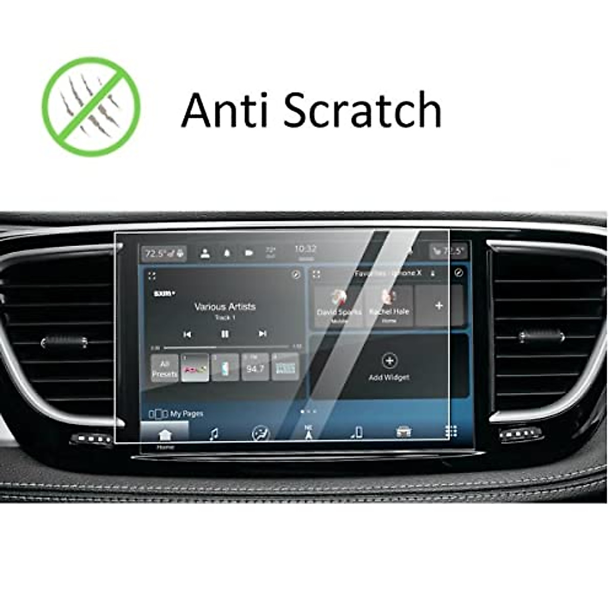 Uconnect 10.1 inch Screen Protector Compatible with 2021 2022 Pacifica,Anti Scratch,Shock-Resistant,Premium Tempered Glass