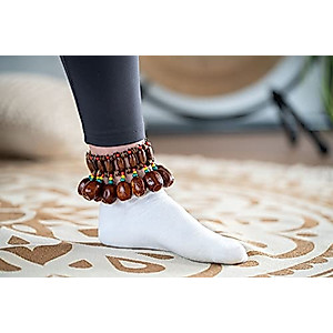 Meinl Sonic Energy Seed Shell Shaker Percussion Instrument Anklet/Bracelet — Nature Sounds for Meditation, ASMR, Sound Therapy, Yoga