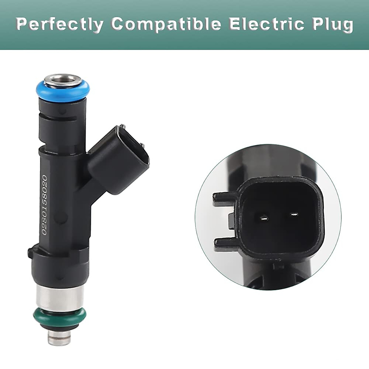 JDMON Fuel Injectors Replacement for Dodge Dakota Durango Nitro Ram1500 Jeep Commander Grand Cherokee Liberty Mitsubishi Raider 3.7L V6 Replace 0280158020 812-12145 FJ474 6Pcs