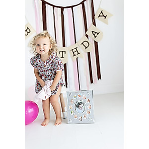 tiny ideas Baby's First Year Picture Frame, First Year by Month, Newborn Baby Registry, Silver (Pack of 3)