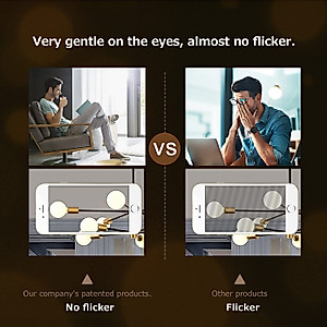 6 Pack G25 Globe LED Light Bulbs, Dimmable LED Edison Bulbs 5W Equivalent 40 Watt, Warm White 2700K, 450LM, E26 Base, Milky LED Filament Bulbs for Bedroom Makeup Mirror Lights Led Bathroom Lights