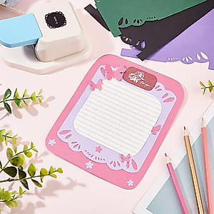 FINGERINSPIRE Paper Corner Punch 6 inch Full-Edge Paper Punch Raindrop Wreath Shape Embossing Punch Square Lever Action Craft Puncher for Photo Card Making Paper Cutter Scrapbooking Supplies