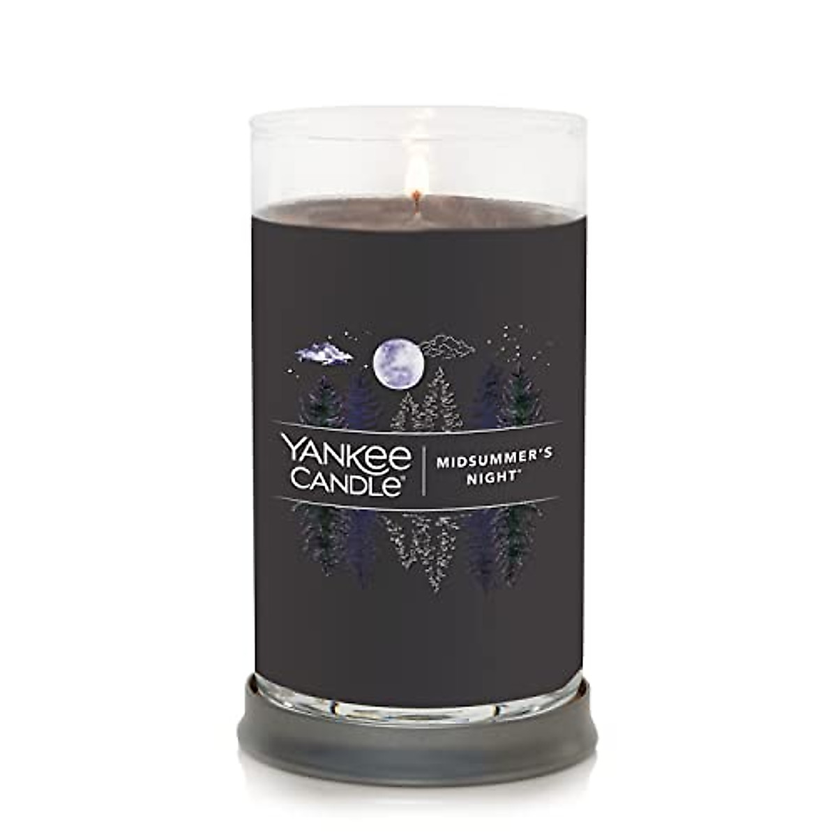 Yankee Candle MidSummer's Night® Signature Medium Pillar Candle, 14.25oz,Black