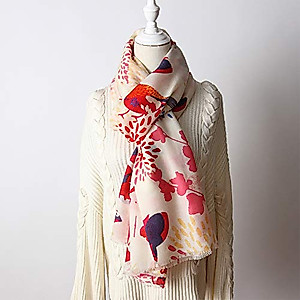 DANA XU 100% Pure Wool Pashmina Cashmere Long Travel Scarf Shawls And Wraps For Evening Dress Women Soft Warm Floral Blanket