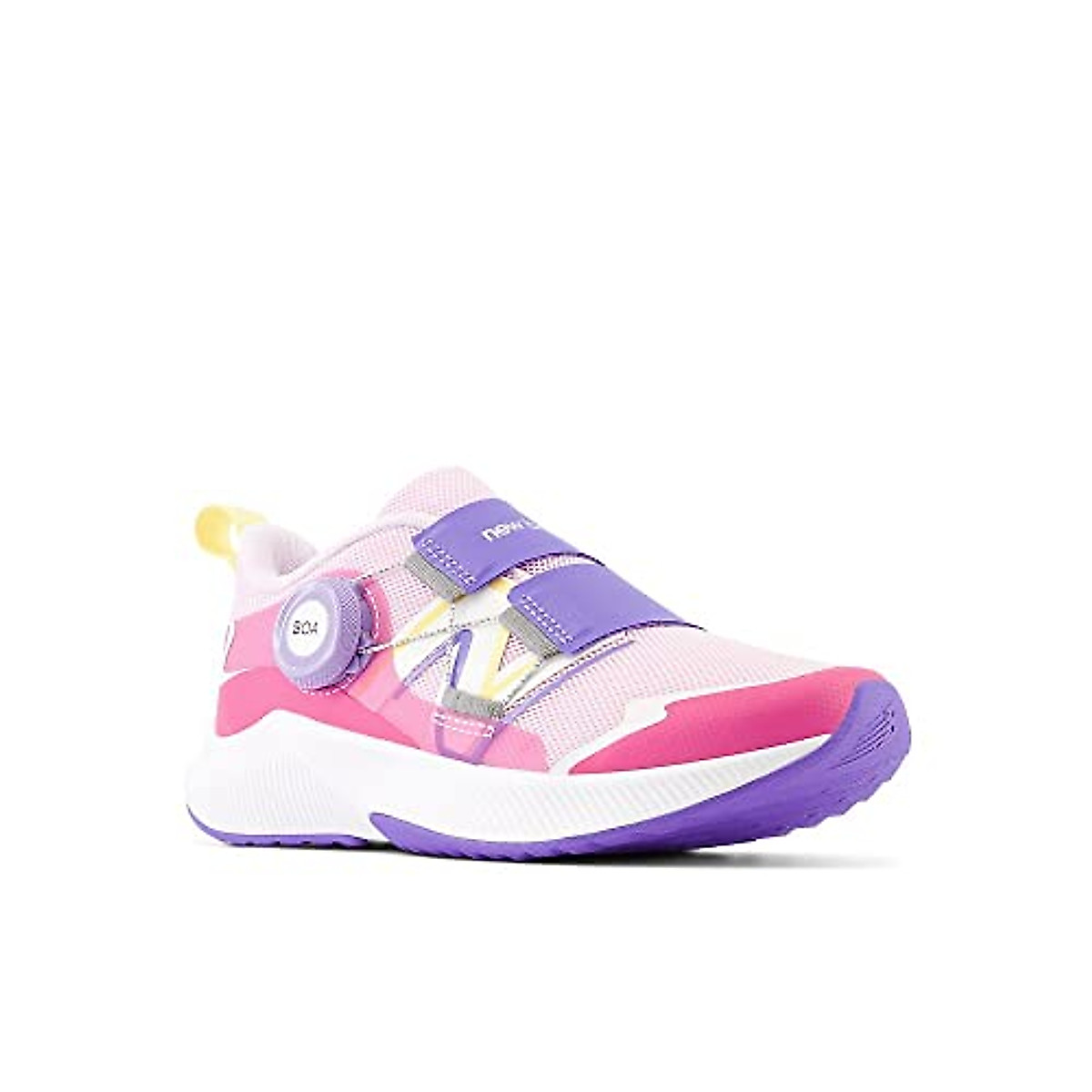 New Balance Girls Dynasoft Reveal V4 Boa, Light Raspberry/Hi-Pink/Electric Indigo, 2 Little Kid