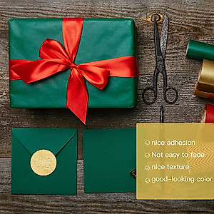 200 Pieces Envelope Embossed Sticker 're Invited Wedding Round Embossed Foil Seals Embossed Aluminum Foil Sticker Seal are Invited Stickers for Envelopes Invitations Present Decoration (Gold)