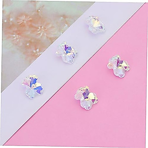 EXCEART 84 Pcs Eyeglass Kit Clear Beads Charm Necklace Glass Teardrop Glass Loose Beads Jewelry Making Pendants Acrylic Beads Satellite Drill Set Crystal Aurora Teardrop Earrings