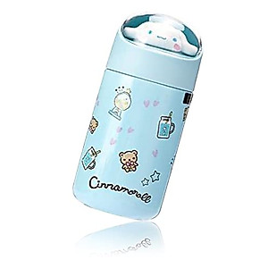 Roffatide Anime Cinnamoroll Cute Stainless Steel Vacuum Thermos Water Bottle Mug for Girls Women Hot & Cold for Hours Insulated Bottle Gift for Birthday Christmas Blue
