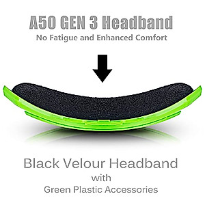A50 GEN 3 Mod Kit Velour Ear Pads Replacement for Astro A50 GEN 3 Headset - Notice: EARPADS Need to BE Removed When Using The Headphone Base (Not Compatible with A50 Gen 4)