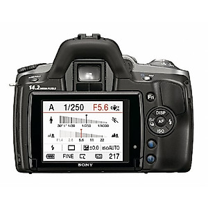 Sony Alpha A380Y 14.2 MP Digital SLR Camera with Super SteadyShot INSIDE Image Stabilization and 18-55mm and 55-200mm Lenses