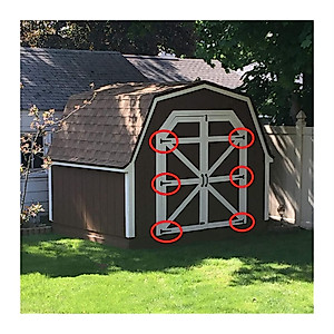 Heavy Duty Hinge,Long Strap T Hinge, 6 Pcs Hinges, T-Shaped Iron Light Hinges Old Style Wooden Box Wooden Fence Shed Barn Door Black Hinges Home Furnishing