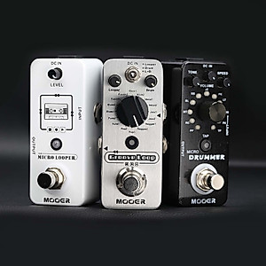 MOOER Micro Looper Guitar Loop Pedal Effect Pedal with 30 Minutes Recording Time, Unlimited Overdubs, Pure Sound for Electric Guitar