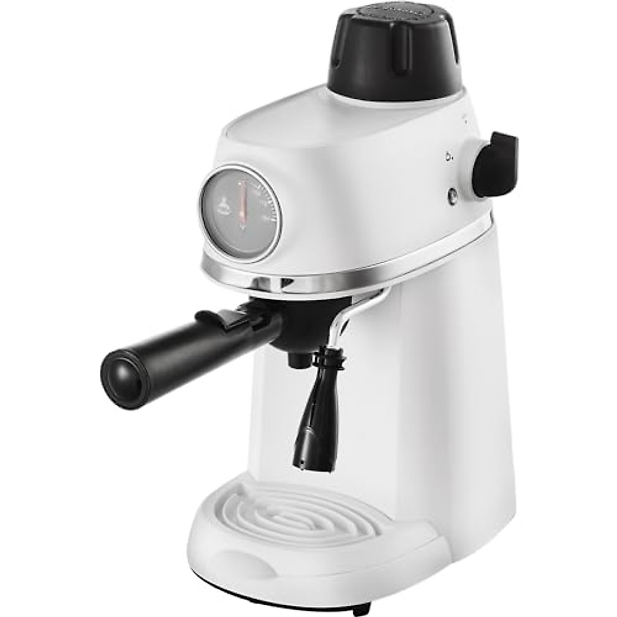 VEVOR Espresso Machine, 3.5 Bar Espresso Maker with Milk Frother Steam Wand, 4-Cup Professional Coffee/Espresso Machine with Temp Gauge for Latte Cappuccino, NTC Control System