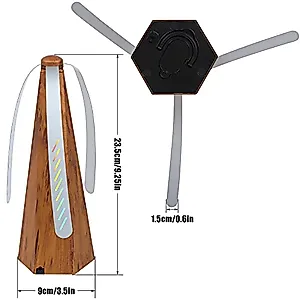 PIAOPIAONIU 3 PCS Fly Fan for Tables Fan Fly Portable Wood Grain Table Fan,for Outdoor