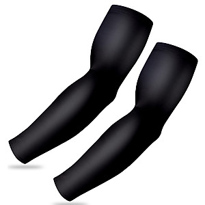 Tough Outdoors Sports Compression Arm Sleeves for Men & Women - Youth, Kids Basketball Shooting Sleeves - Football, Baseball