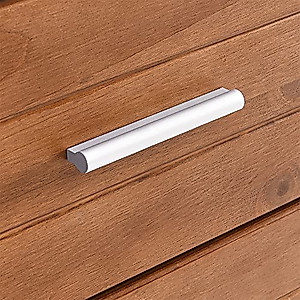 BIKAHOM Camden Nightstand, Solid Wood Bedside Table, 2 Drawer Mid Century Modern Nightstand with Storage, Small Side End Table, Wooden Bedroom Furniture, Walnut Finish, 1 Nightstand