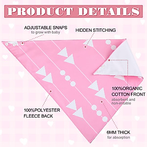 5 Pack Adult Drool Bandana Bibs Soft Large Absorbent Bibs for Special Needs Waterproof, Kids, Men Women (Cute Pattern)