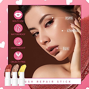 Yeweian Contour Stick, Face Concealer Stick, Bronzer Facial Repair 3D Wonder Stick Face Body Shading Stick Cream（04 Contour）