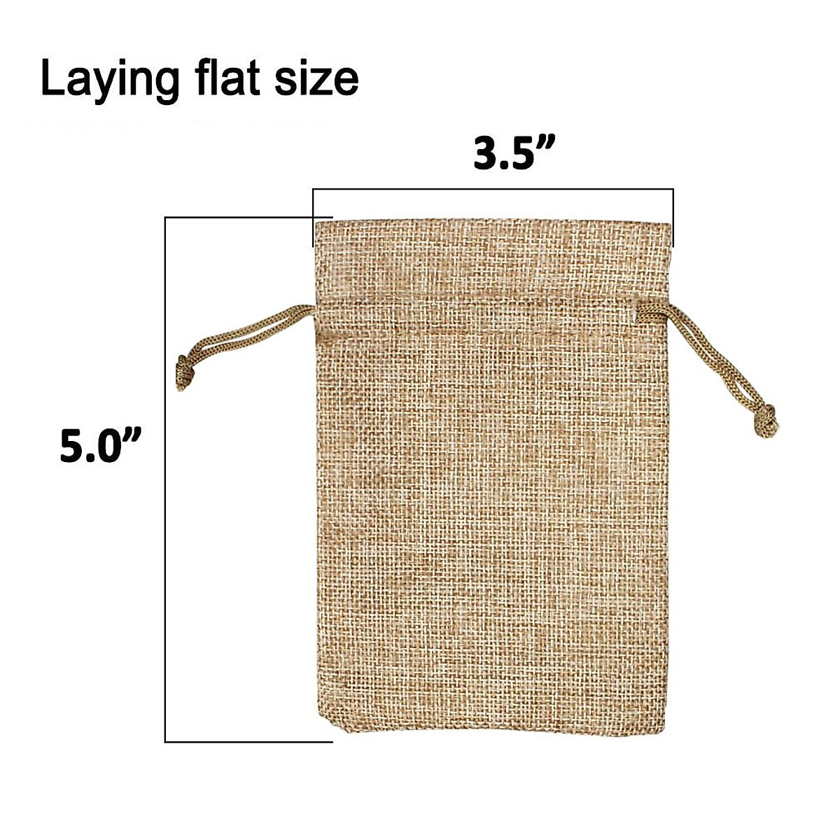 Amariver Natural Burlap Bags with Drawstring, Reusable Linen Pouches, Perfect for Jewelry Pouch, Wedding Birthday Parties Favor, Gift/Candy Bags, Set of 24