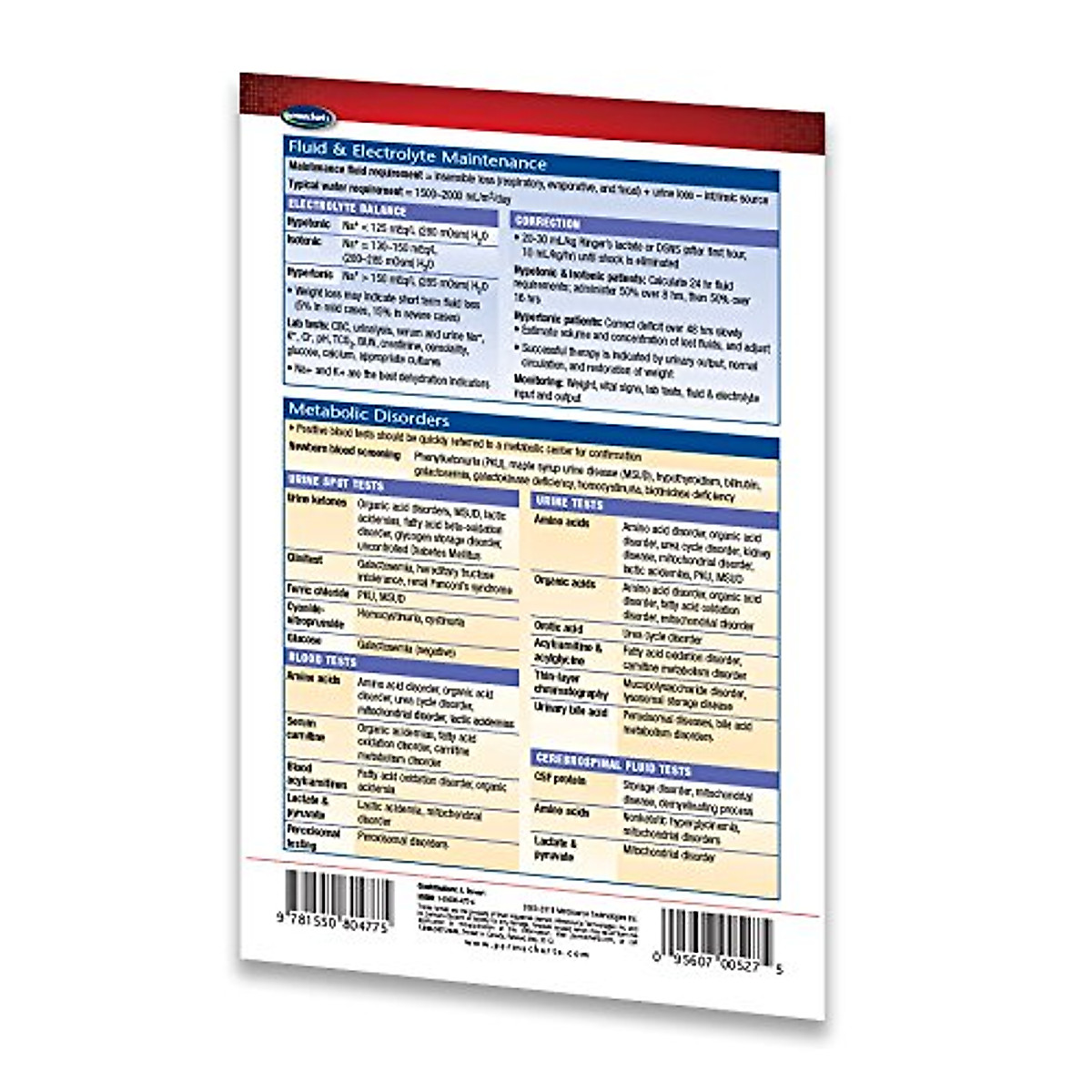 Pediatric Care Guide I - 4.5" x 6.75" Laminated Medical Pocket Quick Reference Guide by Permacharts
