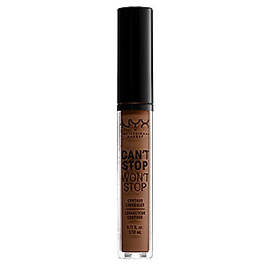 NYX PROFESSIONAL MAKEUP Can't Stop Won't Stop Contour Concealer, 24h Full Coverage Matte Finish - Mocha (Pack of 4)