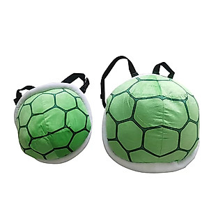 zhqinger Turtle Shell Costumes Backpack Costume Turtle Shell Plush Funny Cosplay Dress for Halloween Holiday Party for Adult,Teens (Small)