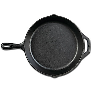 Lodge Seasoned Cast Iron Skillet with Tempered Glass Lid (10.25 Inch) - Cast Iron Frying Pan With Lid Set.